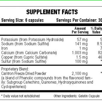 Cantron ASV, 180 “Freeze-Dried” Capsules - Medical Research Products ...